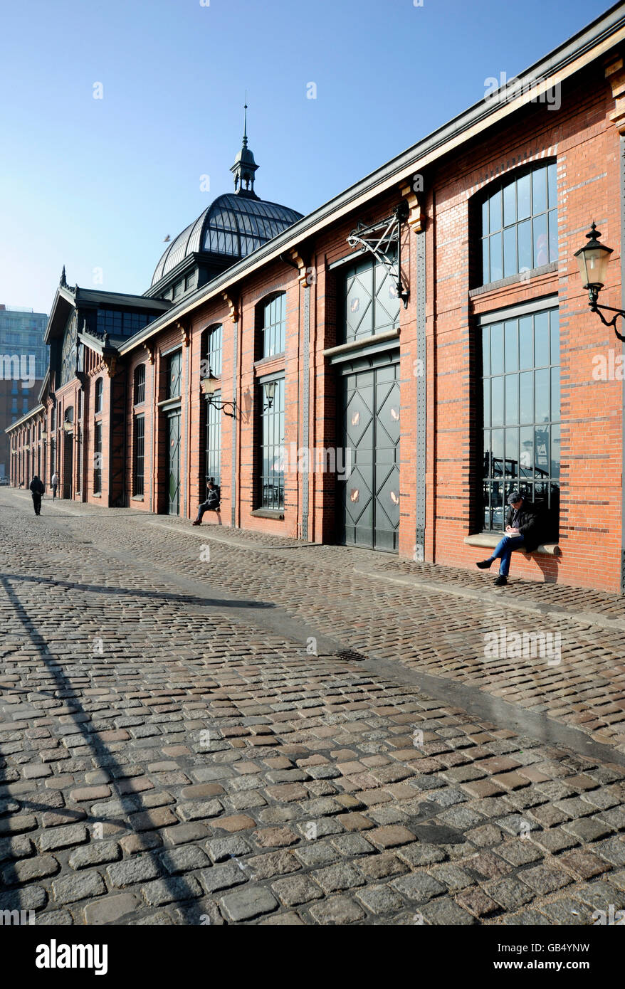 Fish Auction Hall, Fischereihafen fishing port, St. Pauli, Hamburg ...