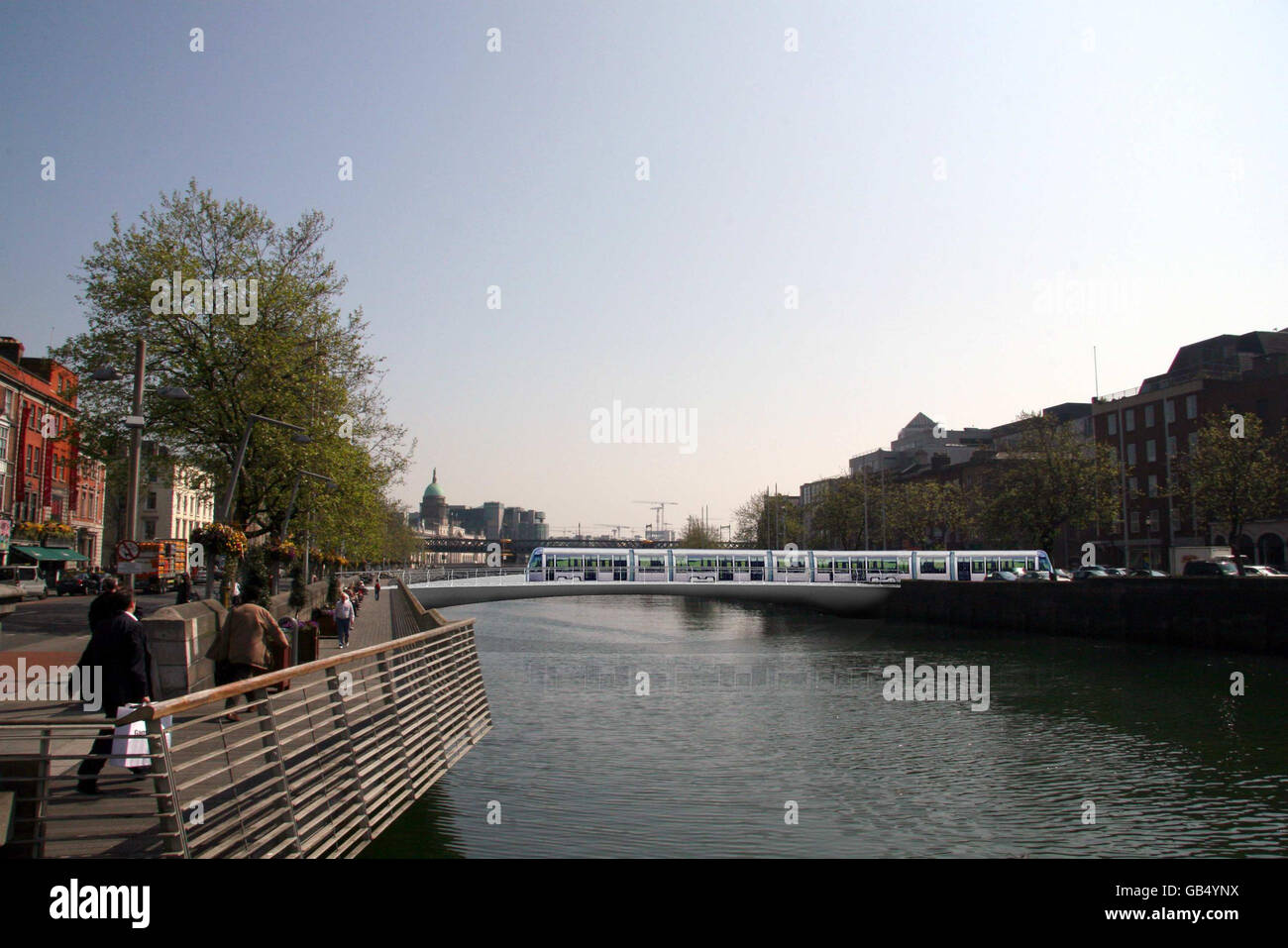 New bridge for Dublin Stock Photo - Alamy