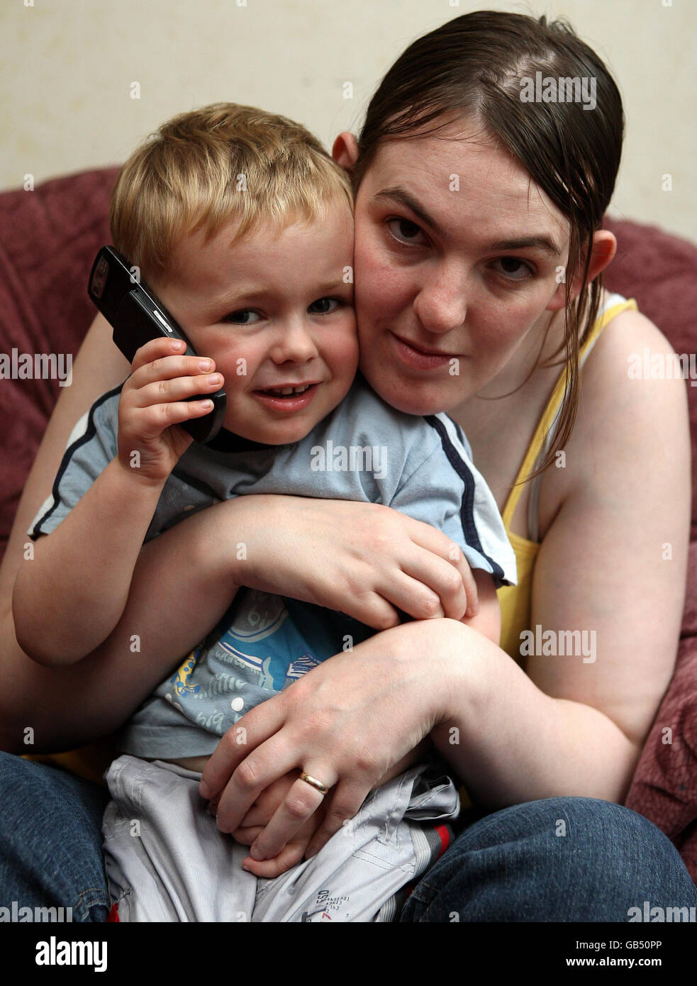 Jack Thomson, 3, with mother Leanne, after Jack phoned the emergency ...