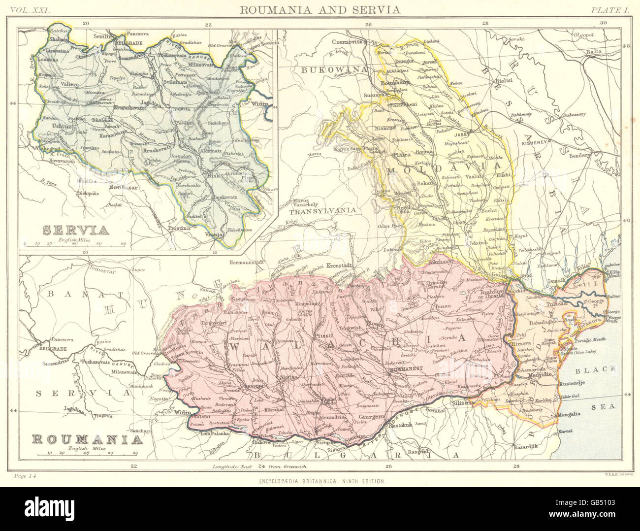 Map of wallachia hi-res stock photography and images - Alamy