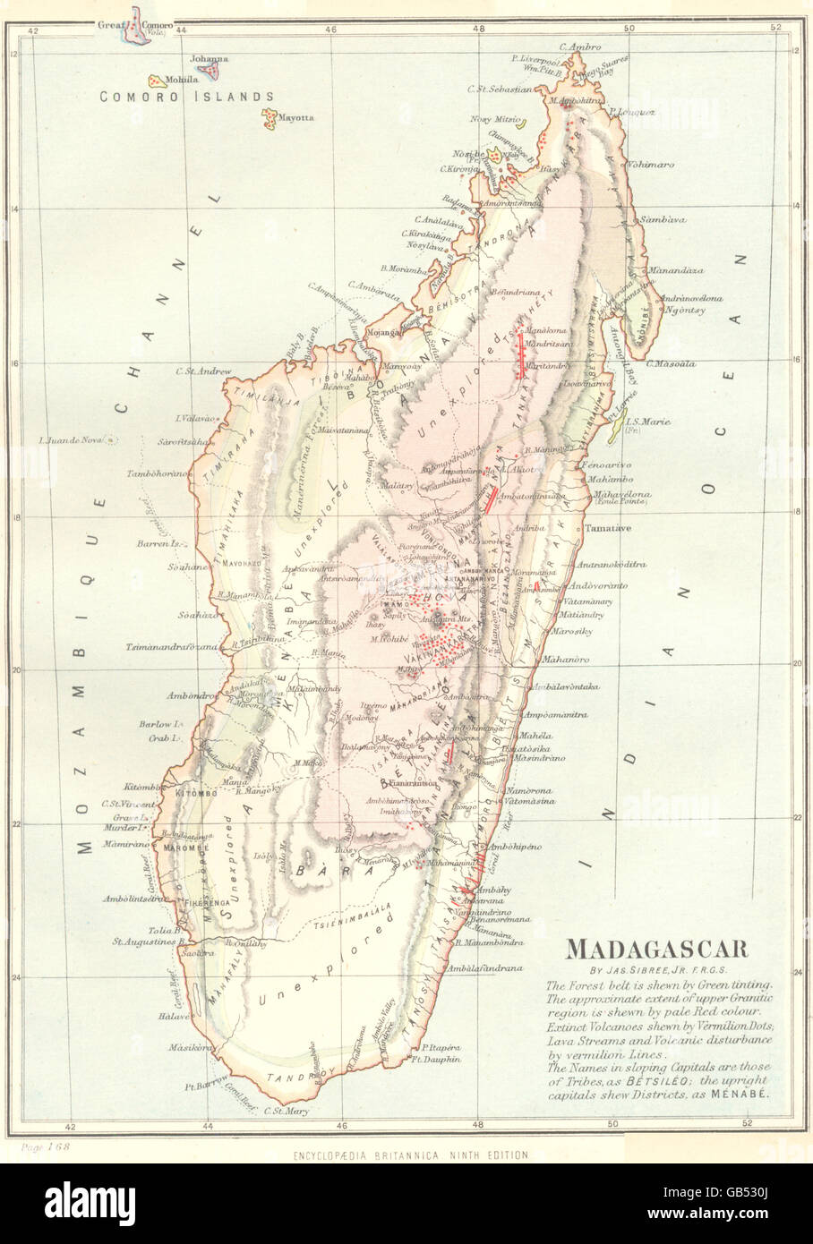 MADAGASCAR: Forest belt; volcanoes; tribes; granitic region. Britannica ...