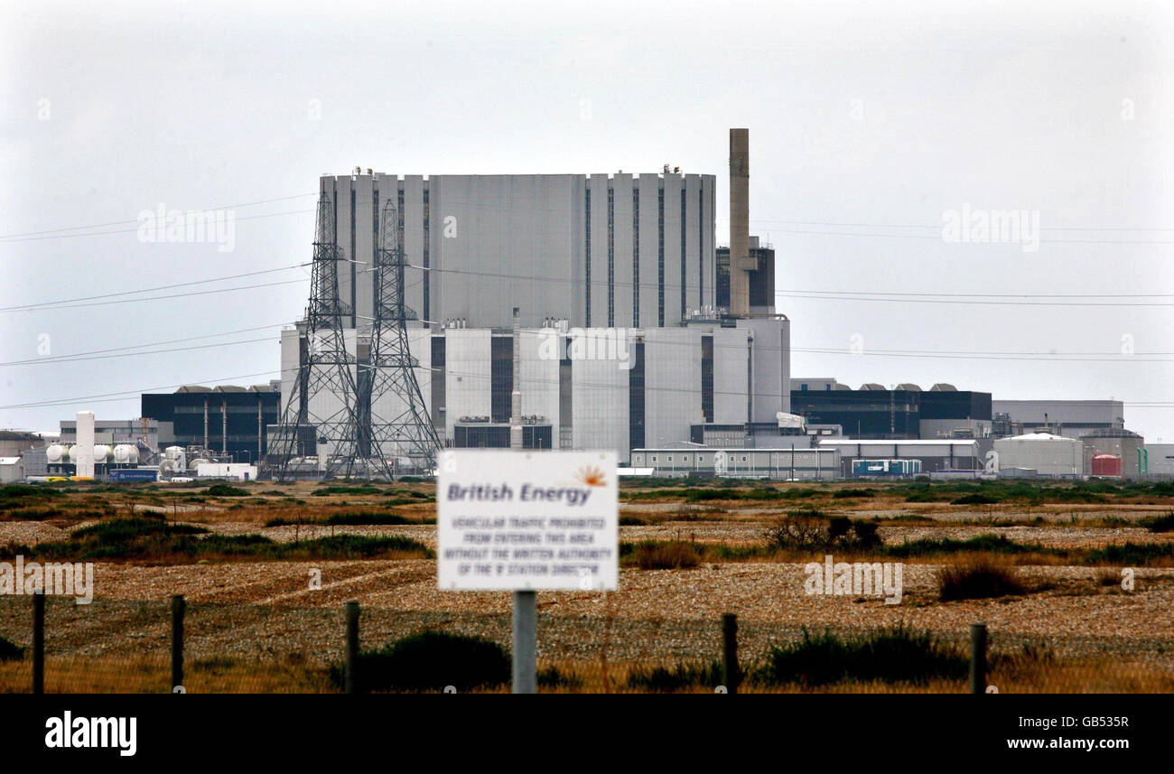 EDF announce takeover deal. A general view of Dungeness B Nuclear Power ...