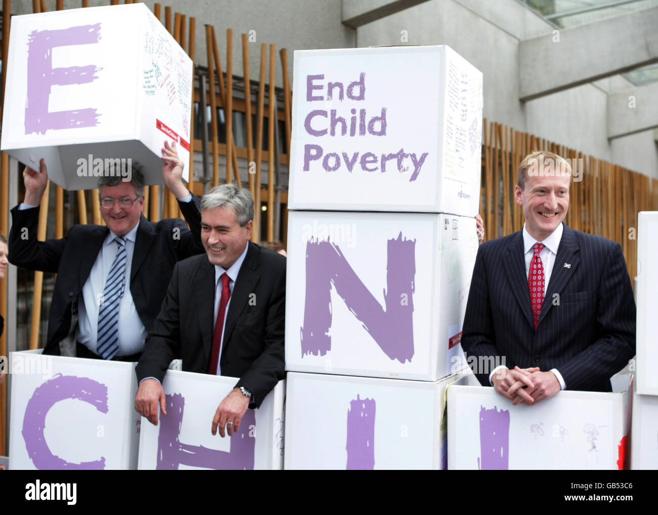 Child poverty protest Stock Photo - Alamy