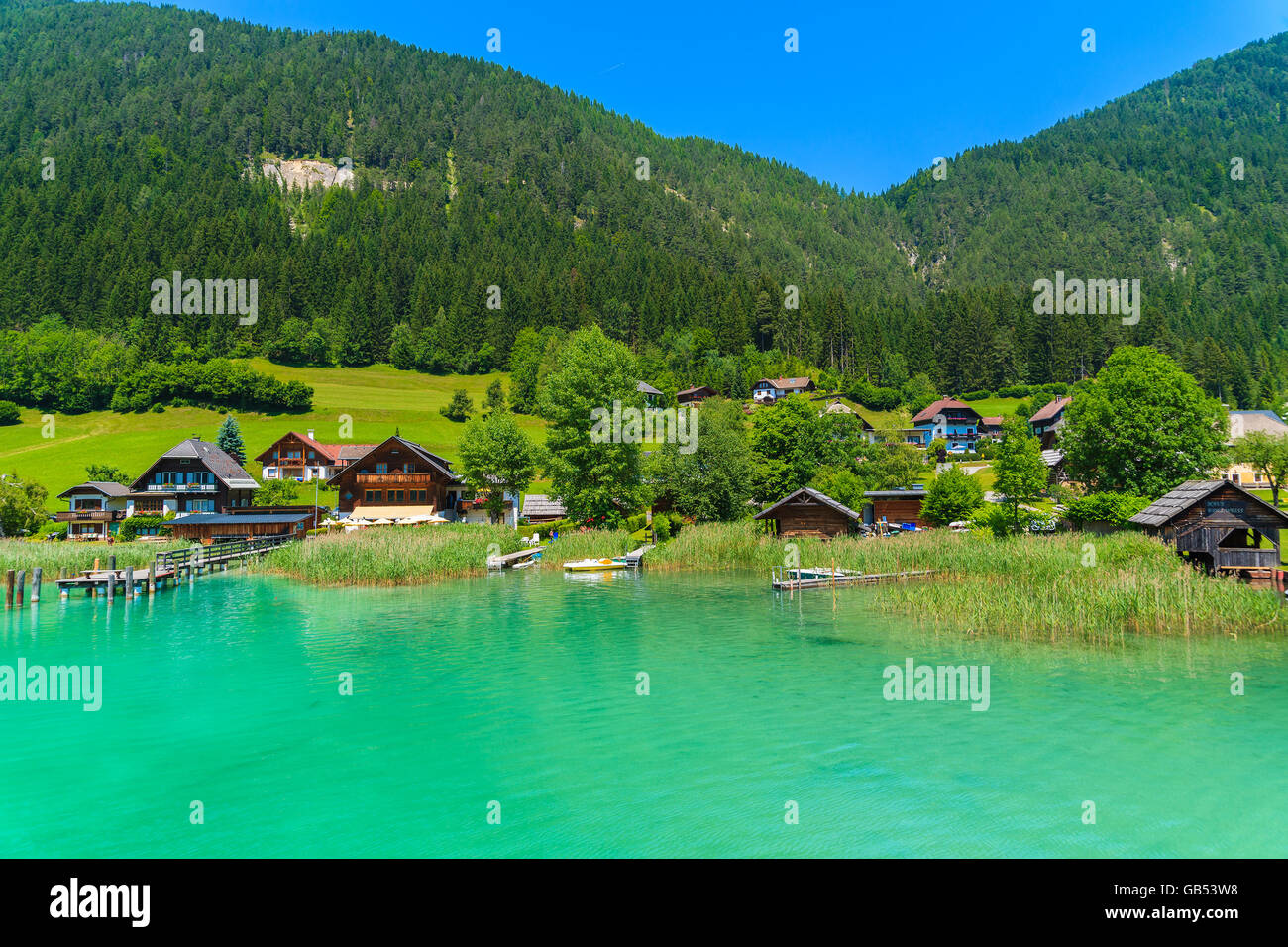 Beautiful alpine houses on hi-res stock photography and images - Alamy