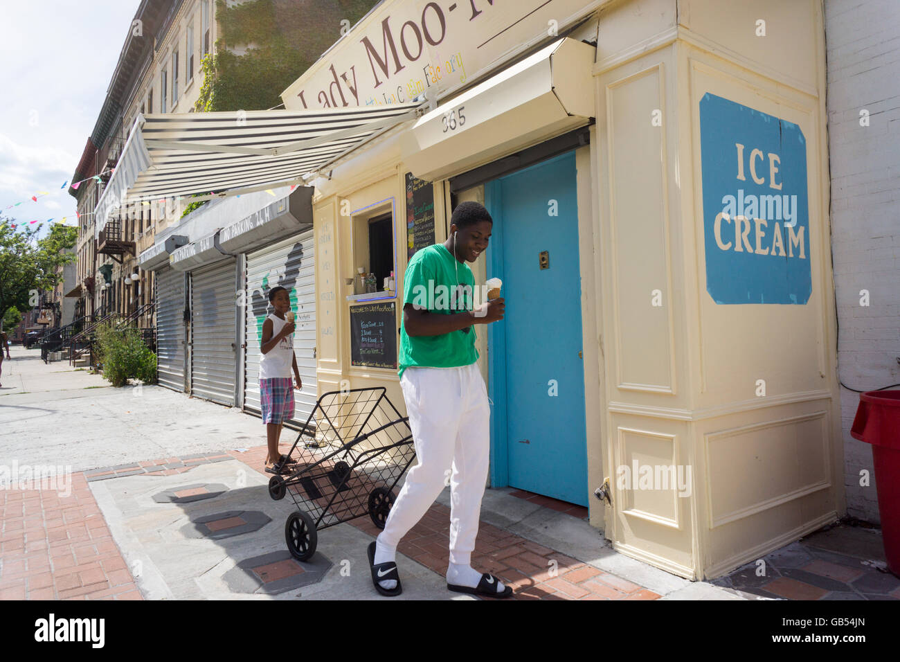 The unassuming store of Lady Moo-Moo, a maker of artisanal ice cream ...