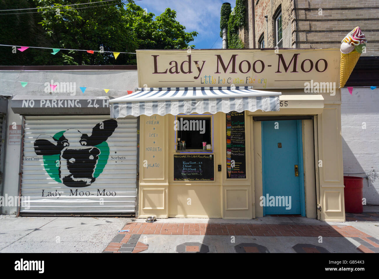 The unassuming store of Lady Moo-Moo, a maker of artisanal ice cream ...