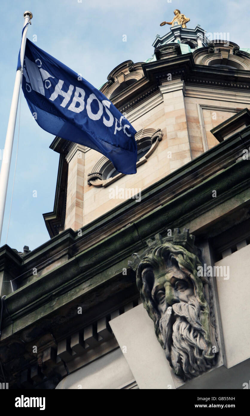 Possible merger between Lloyds TSB and HBOS Stock Photo - Alamy