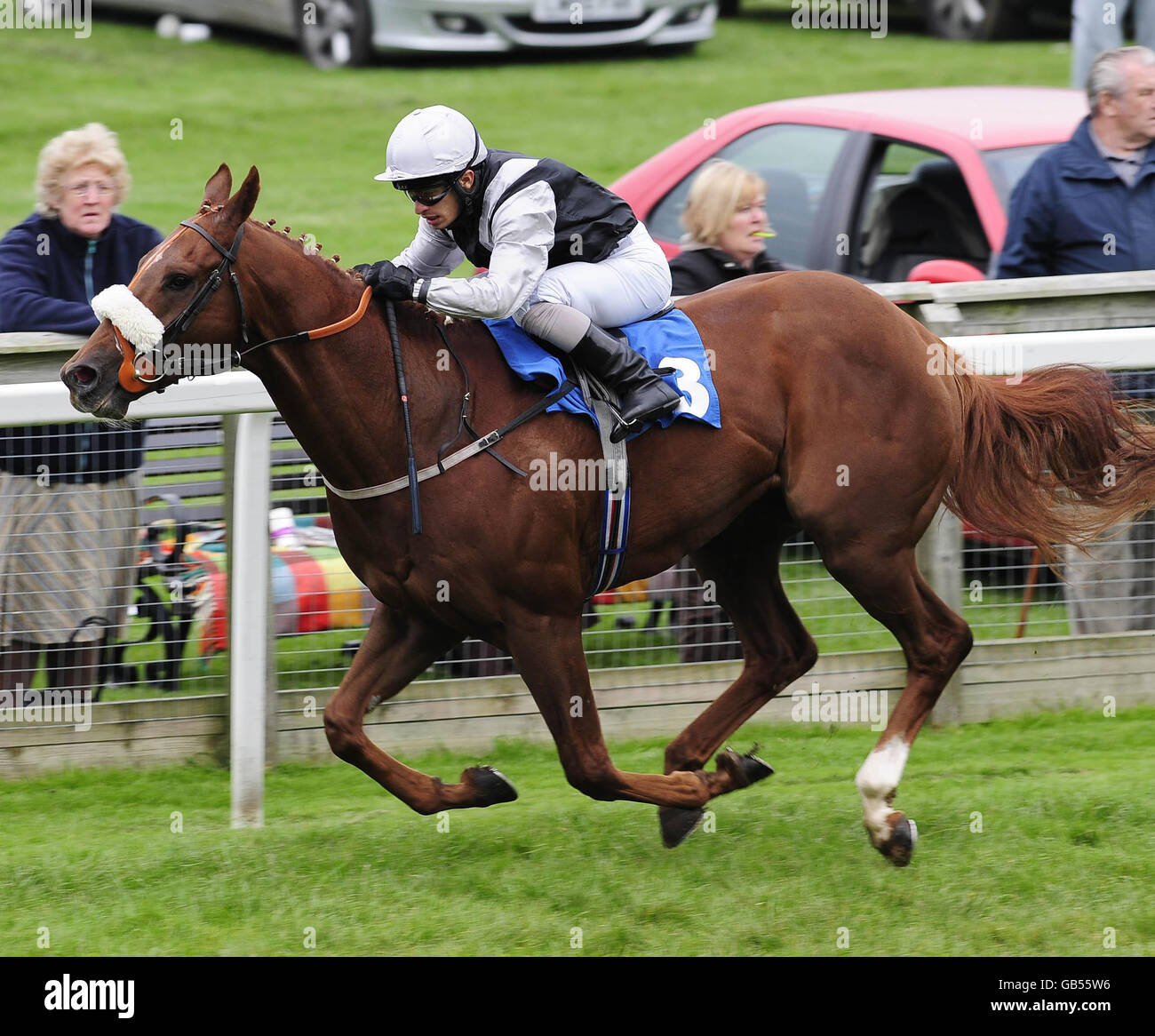 Racing beverley full length riding jockey mangdm hi-res stock ...