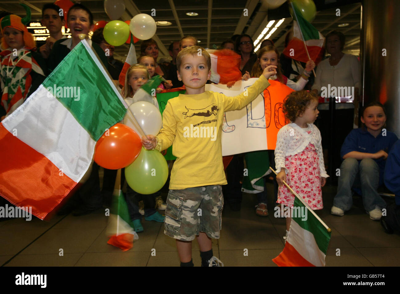Heroes' welcome for paralympians. Supporters wait for Ireland's medal ...