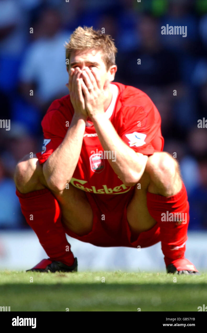 Soccer - FA Barclaycard Premiership - Everton v Liverpool. Liverpool's ...