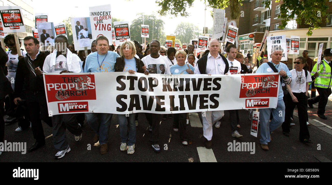 Knife crime protest hi-res stock photography and images - Alamy