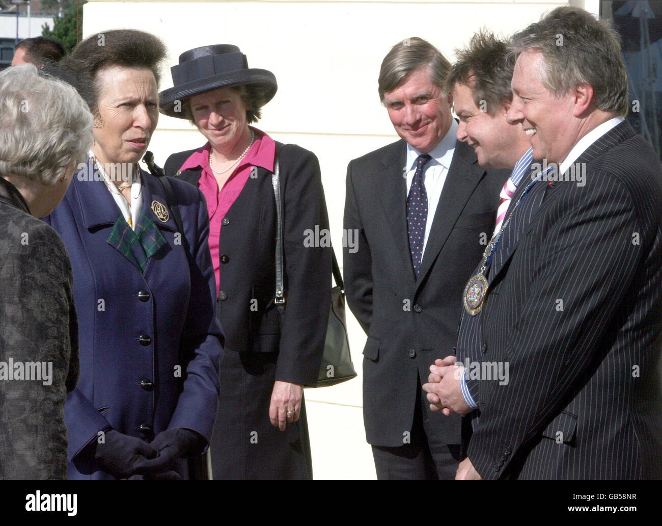 The Princess Royal meets Northern Ireland First Minister Peter Robinson ...