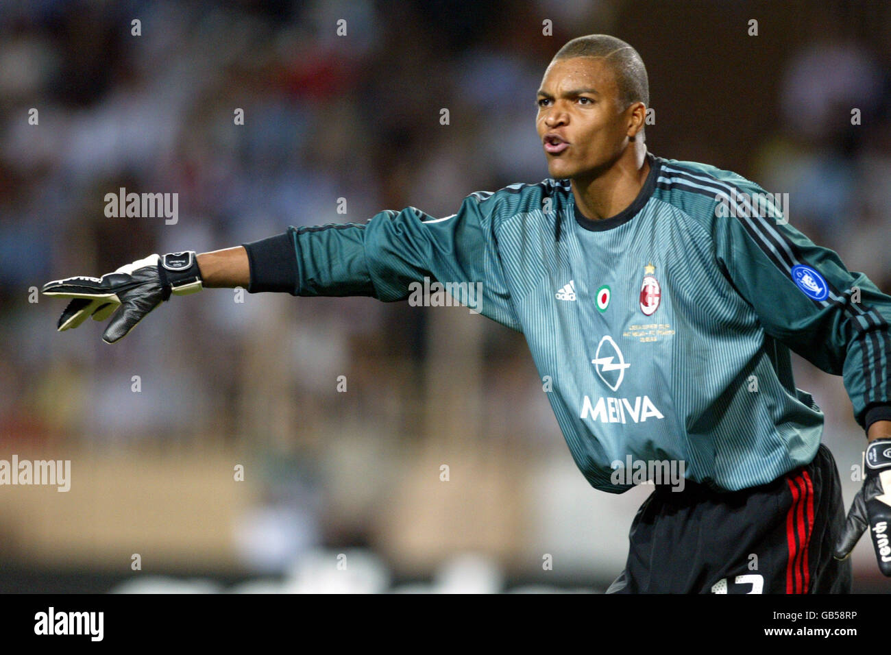 Football top half stock pointing goalkeeper hi-res stock photography ...
