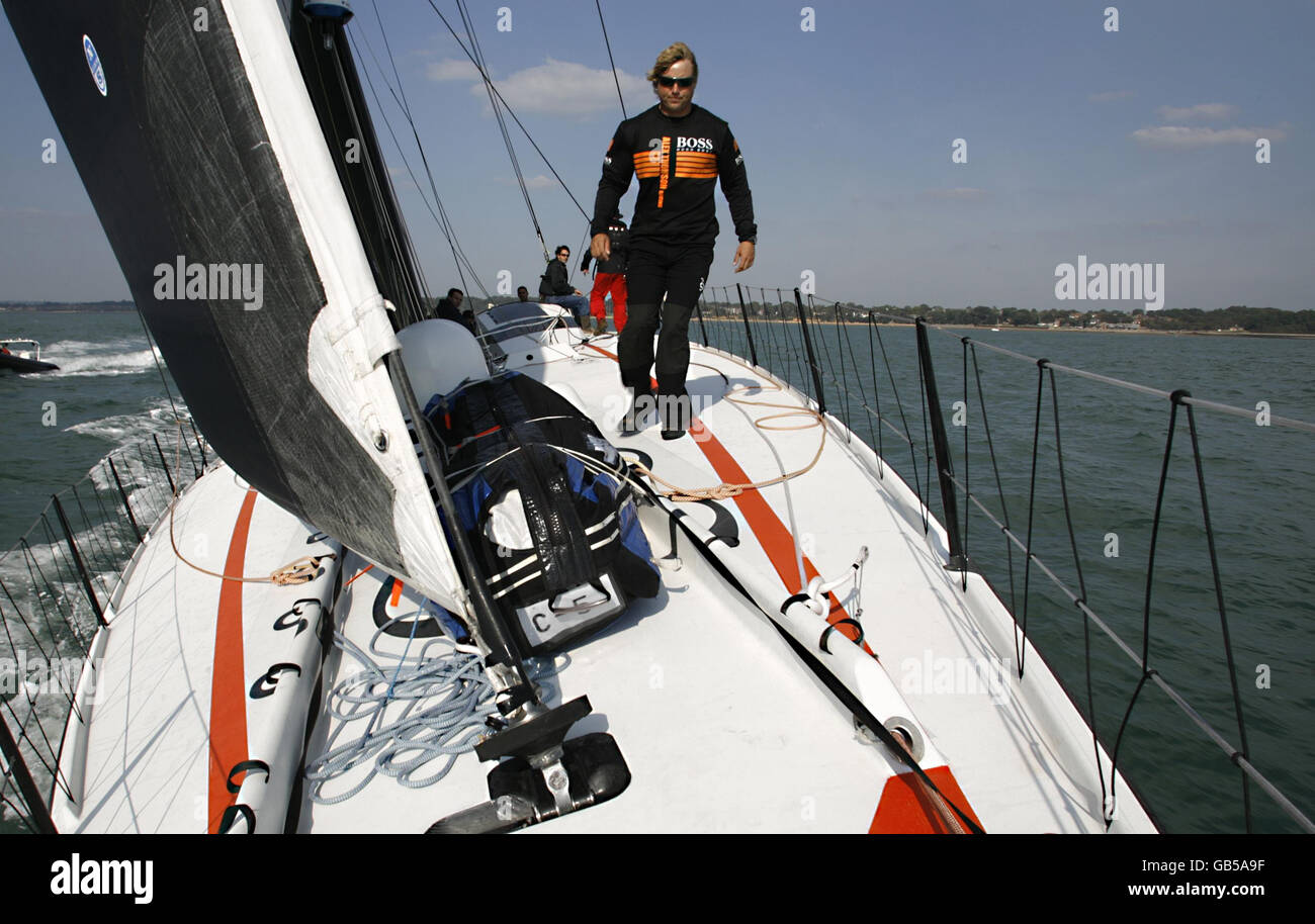 Sailing - Sam Davies Photo Shoot - Portsmouth. British yachtsman Alex ...