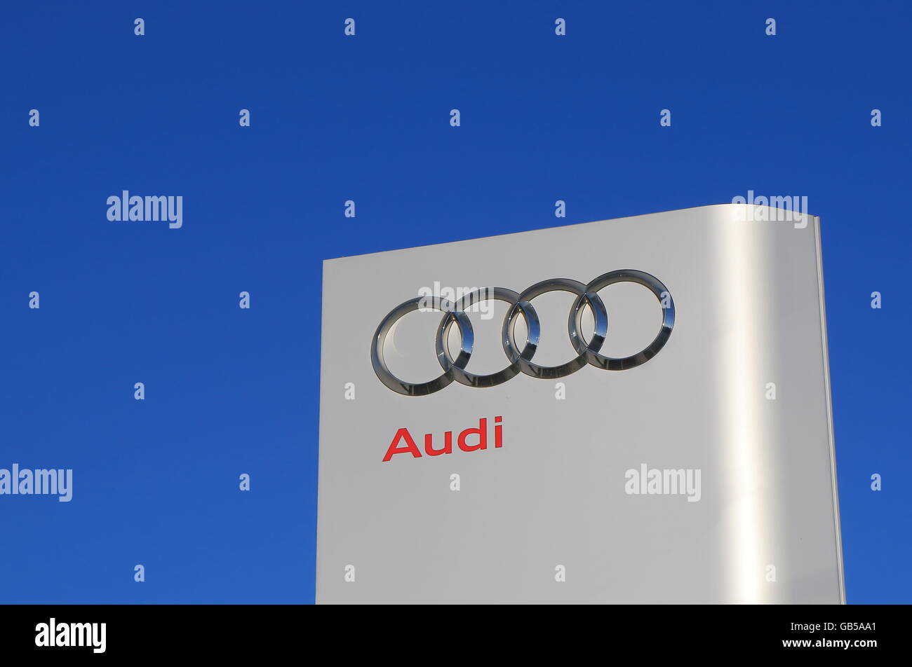 Audi car manufacturer Stock Photo - Alamy