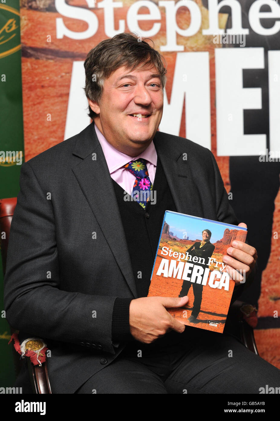 Stephen Fry signs copies of his latest book 'Stephen Fry in America' at ...