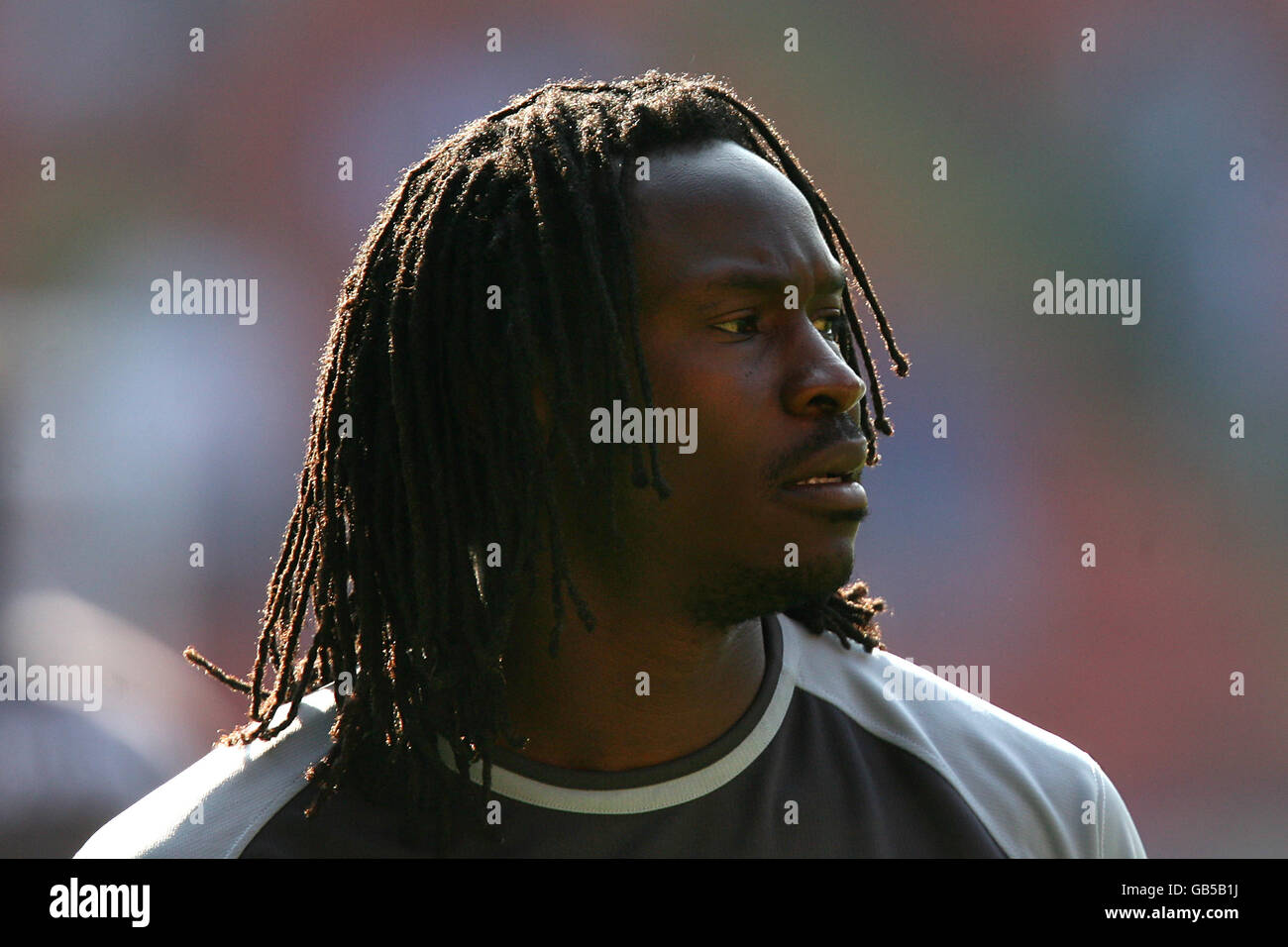 Football headshot head shot dreadlocks hi-res stock photography and ...