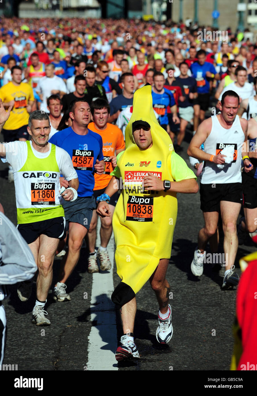 A competitor in a fancy dress costume during the BUPA Great North Run ...