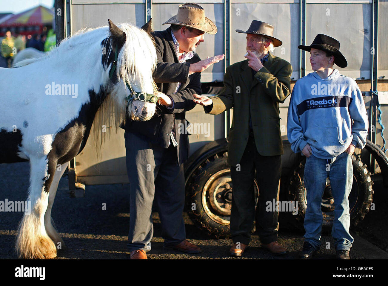 Ballinasloe horse fair Stock Photo - Alamy