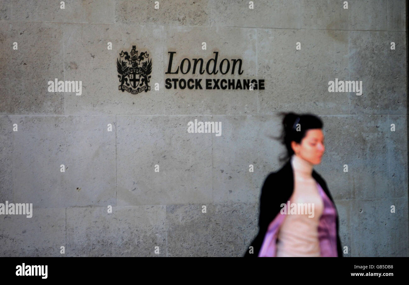 Generic stock: The Stock Exchange, in Paternoster Sq, City of London ...