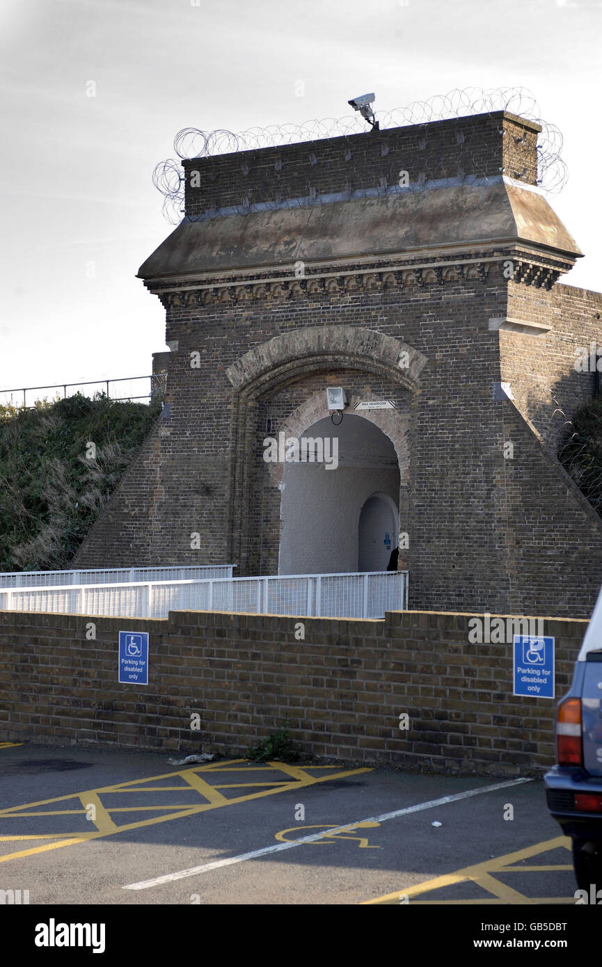 The entrance to the dover immigration removal centre hi-res stock ...