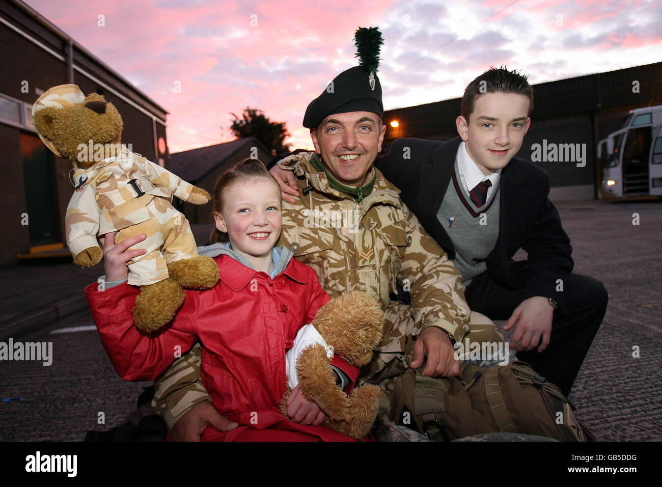 TA soldiers return from Afghanistan Stock Photo - Alamy