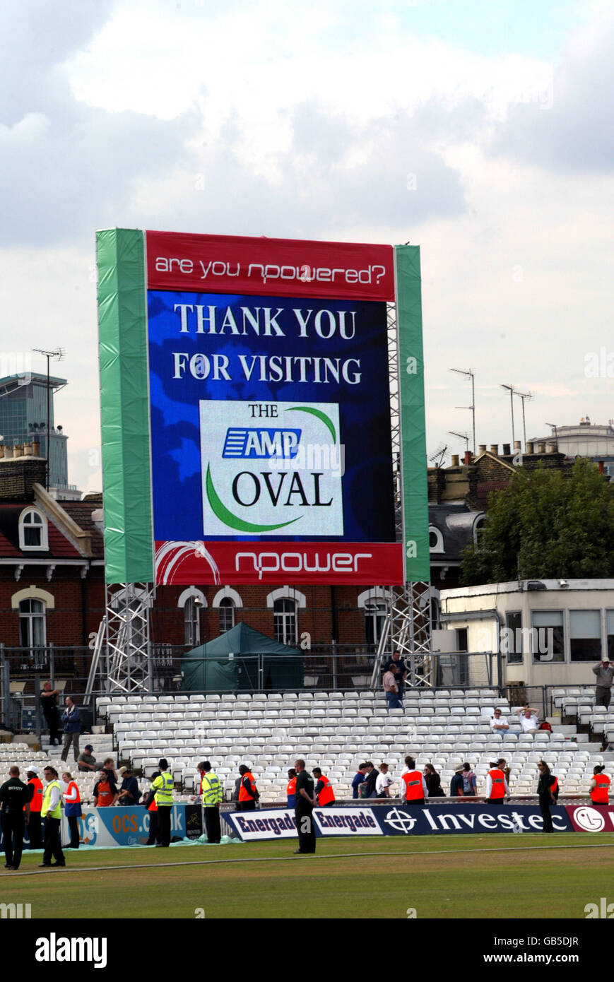 The giant scoreboard at the amp oval hi-res stock photography and ...