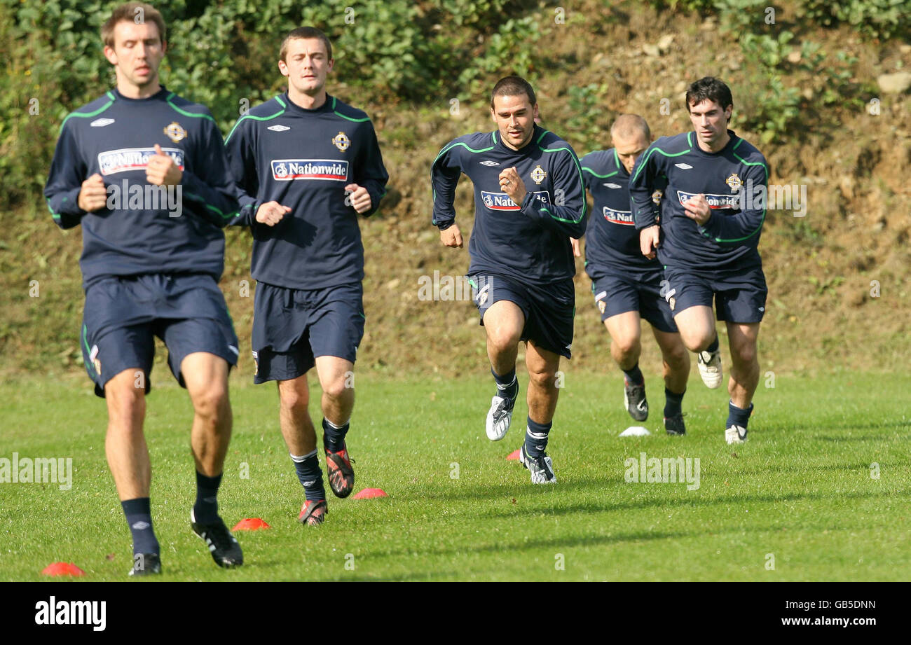 Soccer - Northern Ireland Training Session - Ljudski Vrt Stadium Stock ...