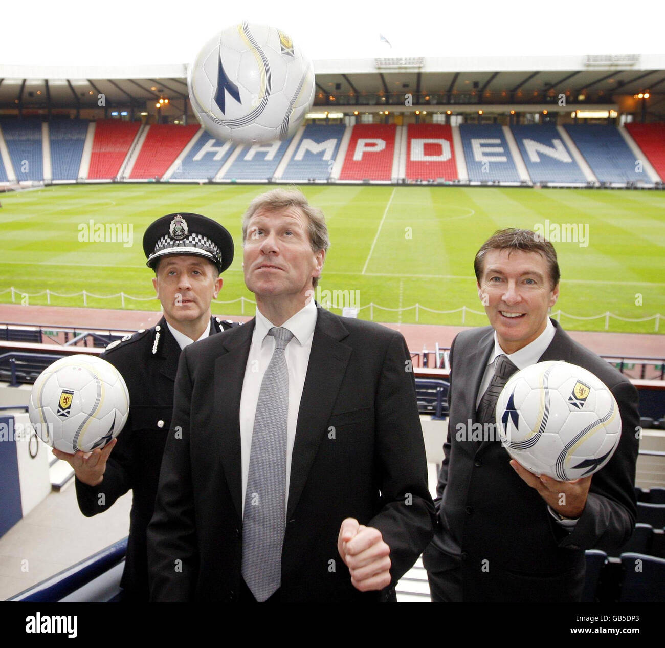 (Left to right) Chief Constable of Central Scotland Police, Kevin Smith ...