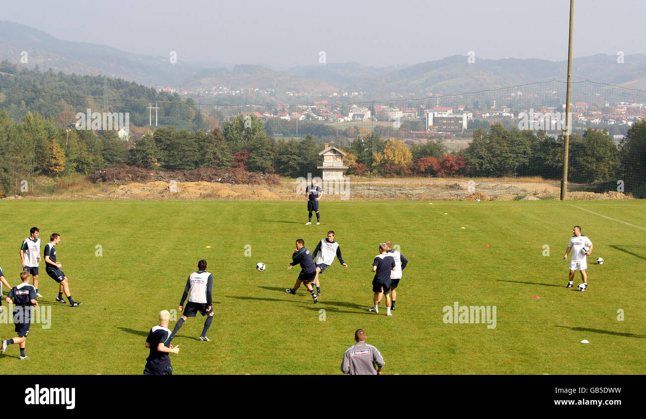 Soccer - Northern Ireland Training Session - Ljudski Vrt Stadium Stock ...