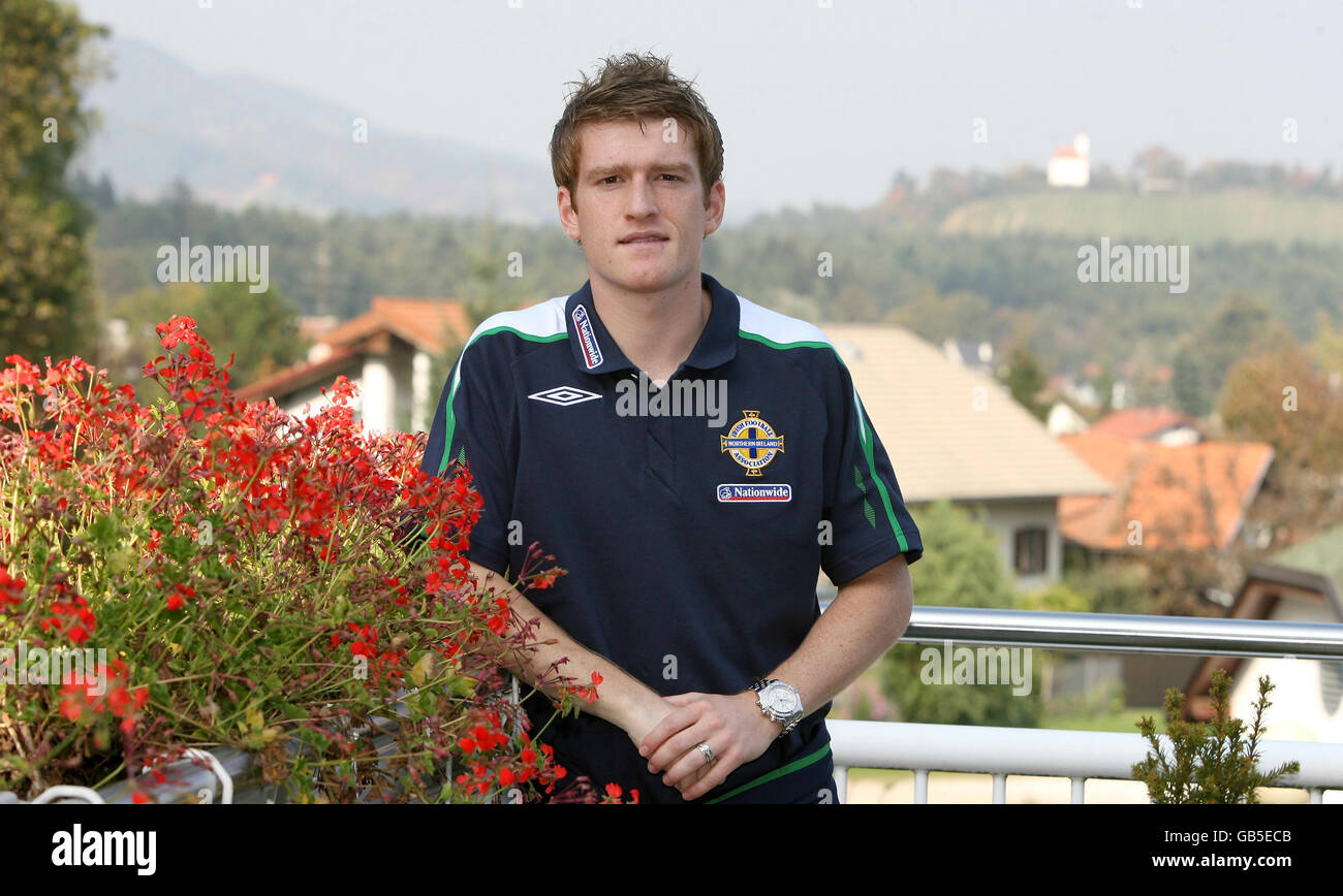 Northern Ireland's Steven Davis during a photocall at the Habakuk Hotel ...