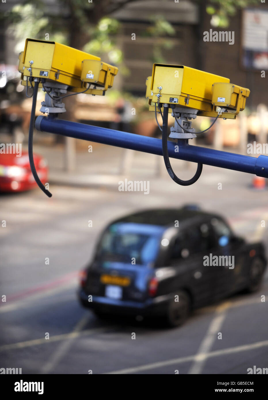 Two SPECS speed cameras in the City of London, which are used to ...