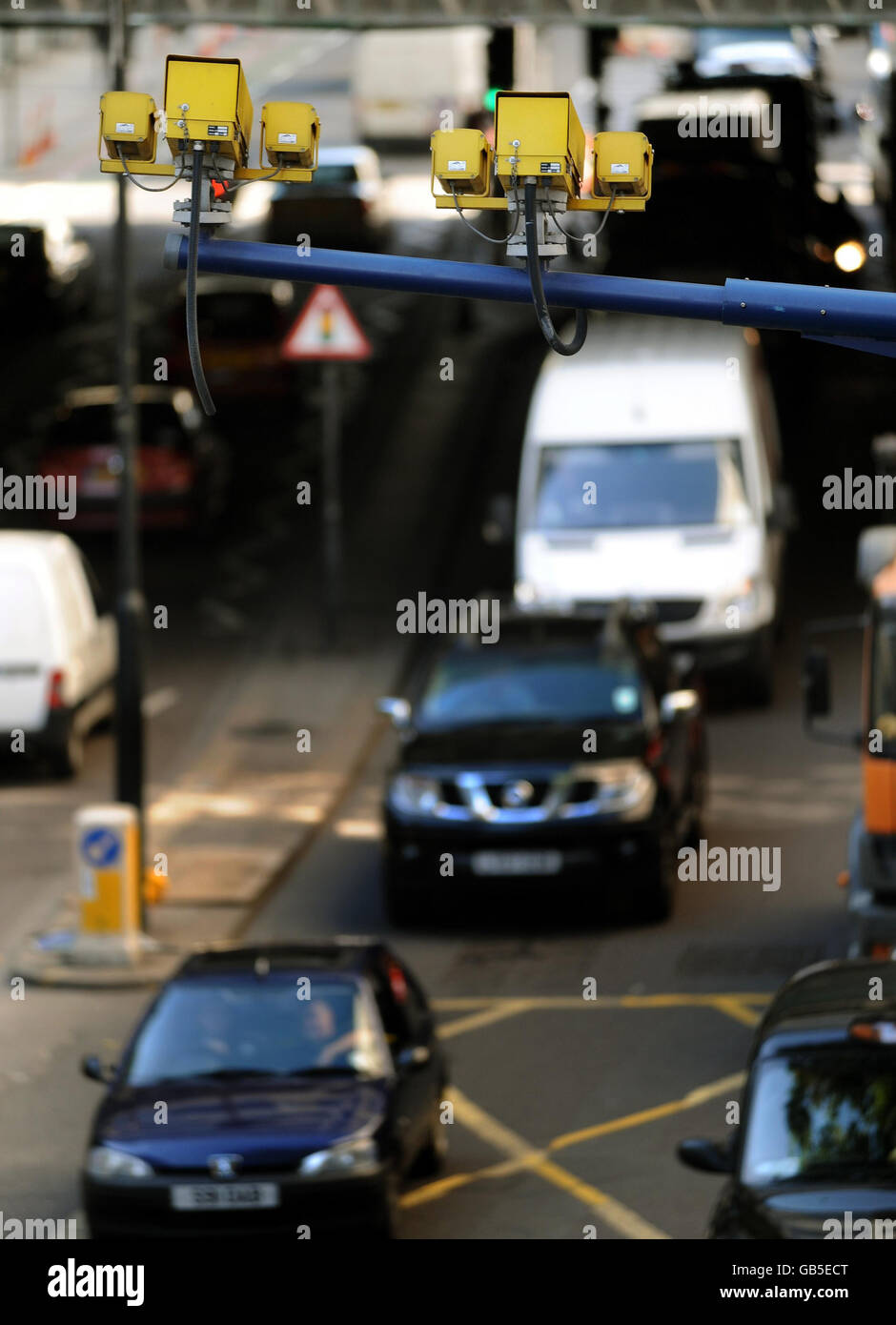 Two SPECS speed cameras in the City of London, which are used to ...