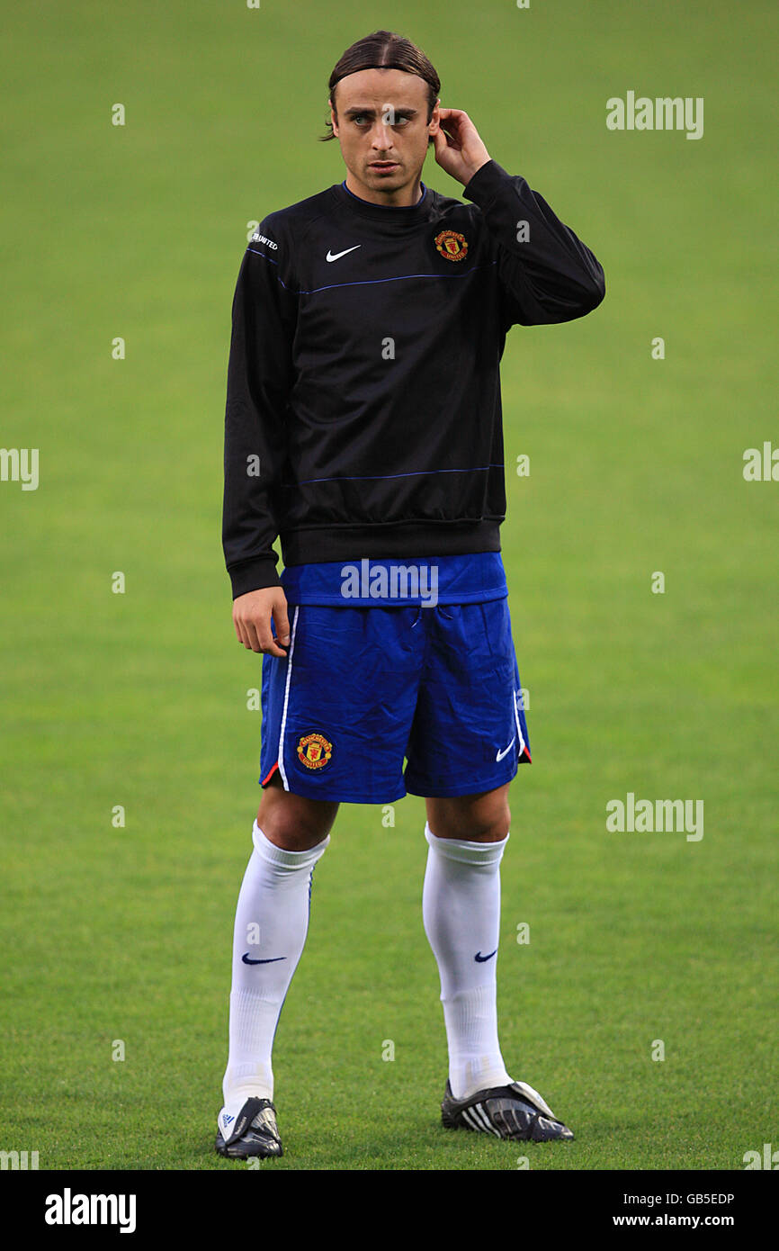 Manchester uniteds dimitar berbatov during a training session hi-res ...