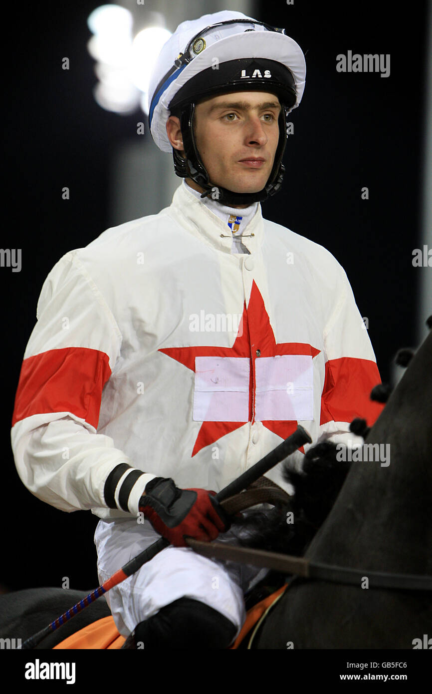 Horse Racing - Great Leighs. Jockey Greg Fairley Stock Photo - Alamy