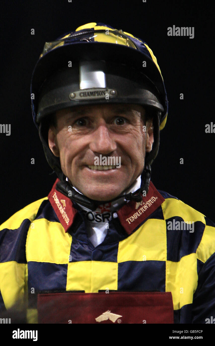 Horse Racing - Great Leighs. Jockey John Egan Stock Photo - Alamy