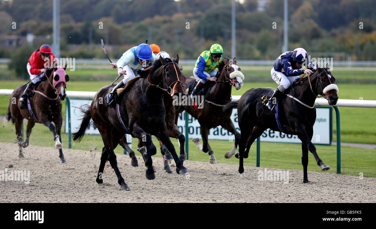 Horse Racing - Wolverhampton Racecourse. WASP ridden by Joe Fanning ...