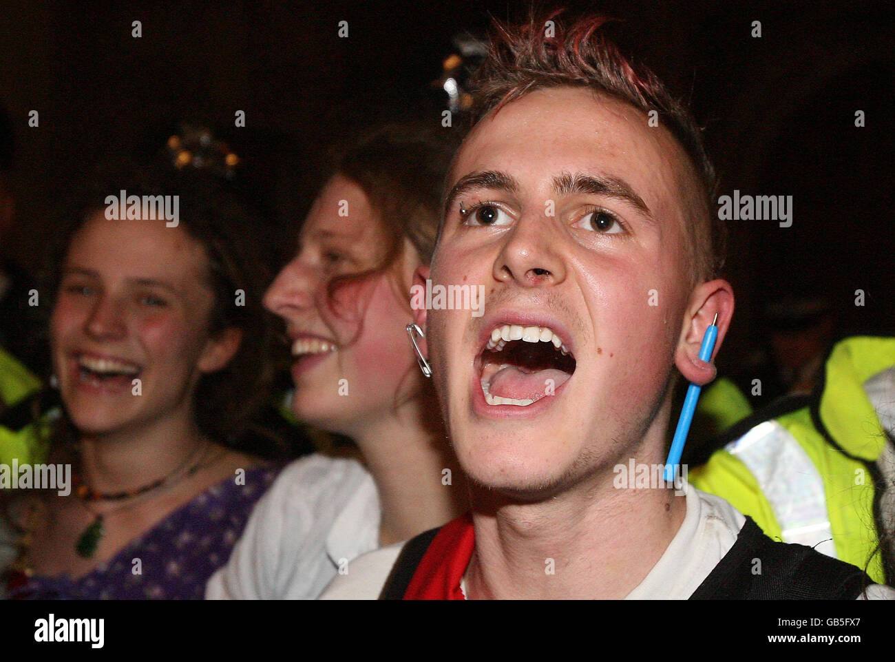 Protest outside Parliament Stock Photo - Alamy