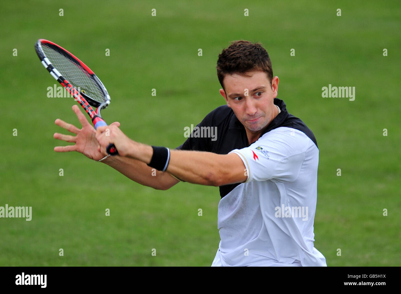 Great Britain's Alex Bogdanovic during his single match against Marin ...