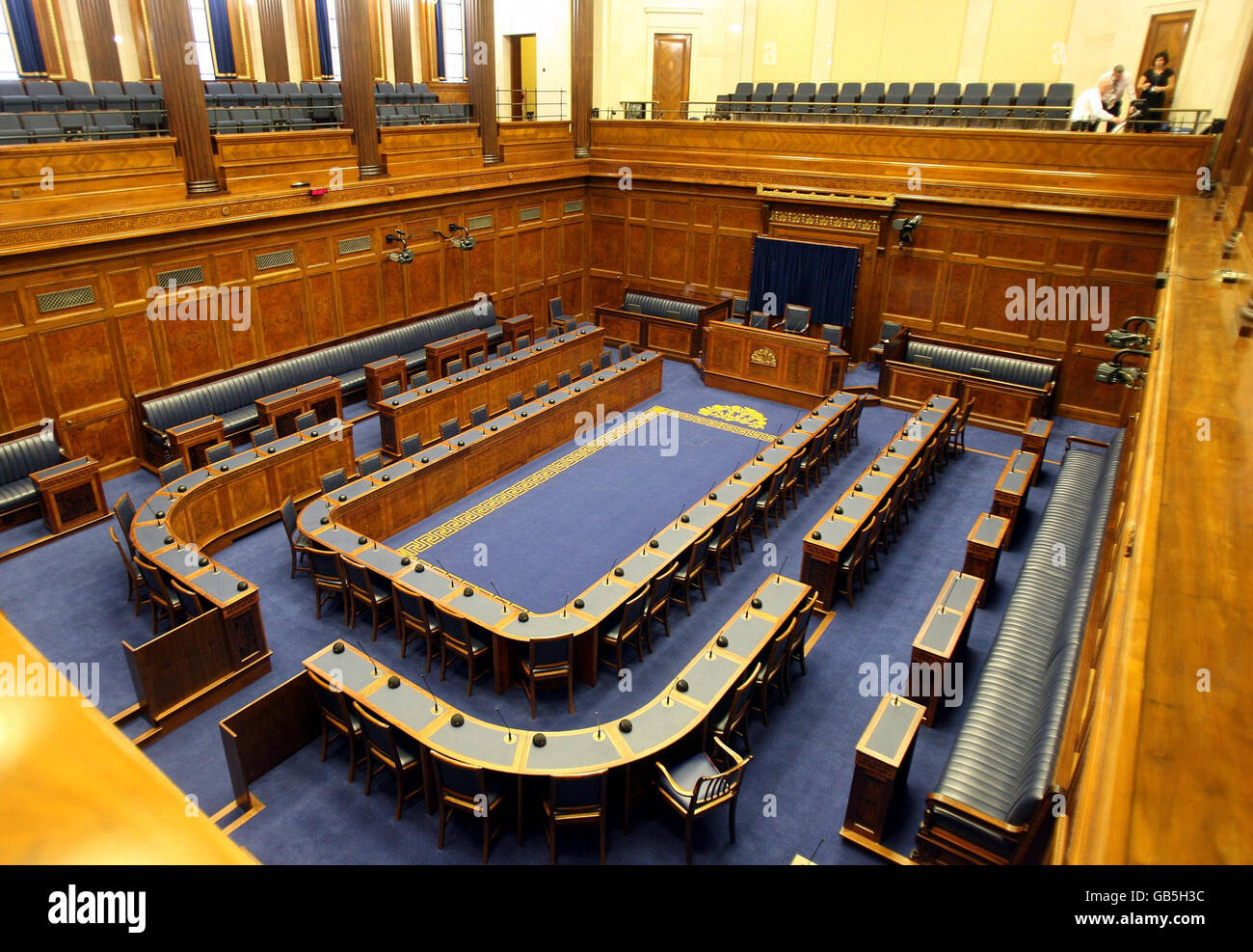 The newly refurbished Assembly Chamber in Parliament Buildings ...