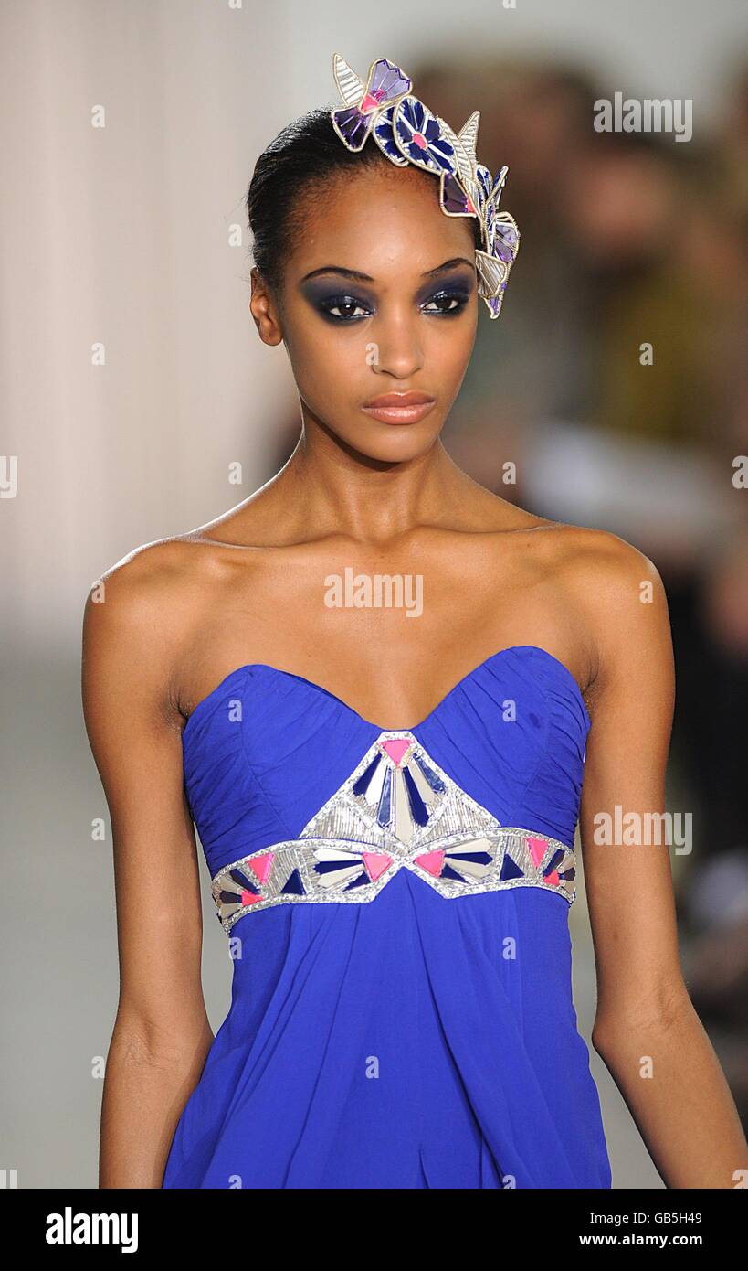 A model wears a creation by designer Temperley London, during London ...