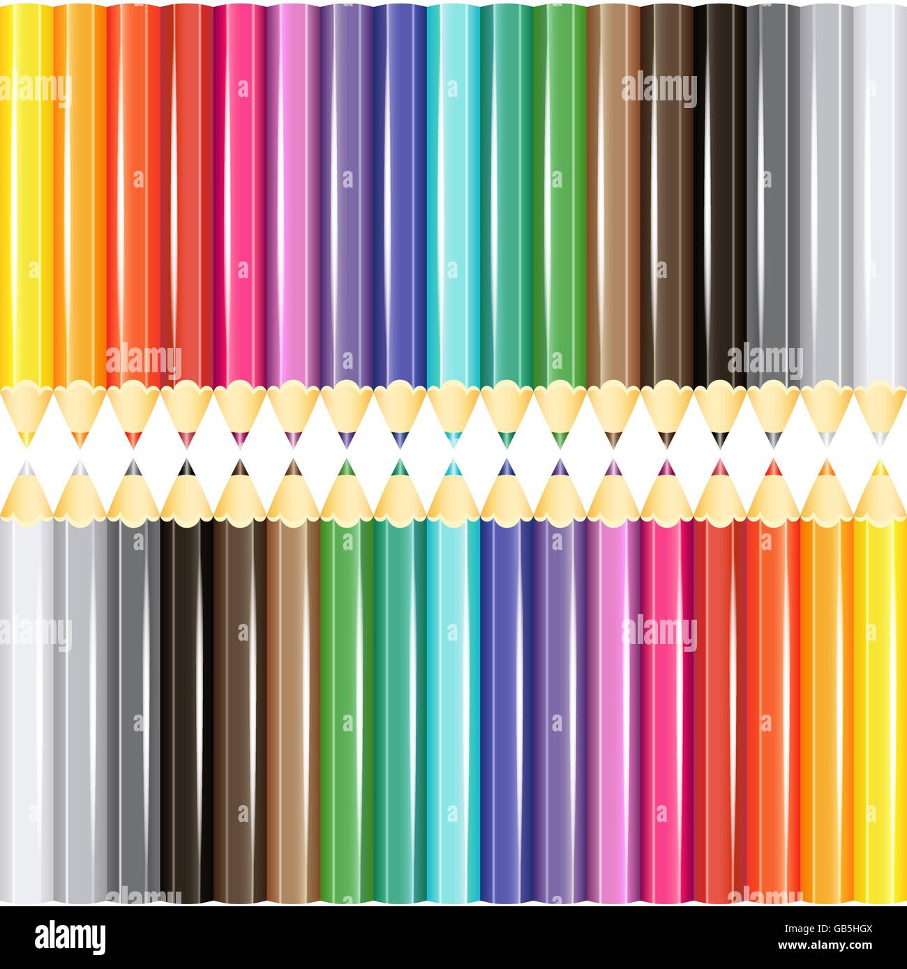 Collection of pencils in the pocket. Vector illustration Stock Vector ...