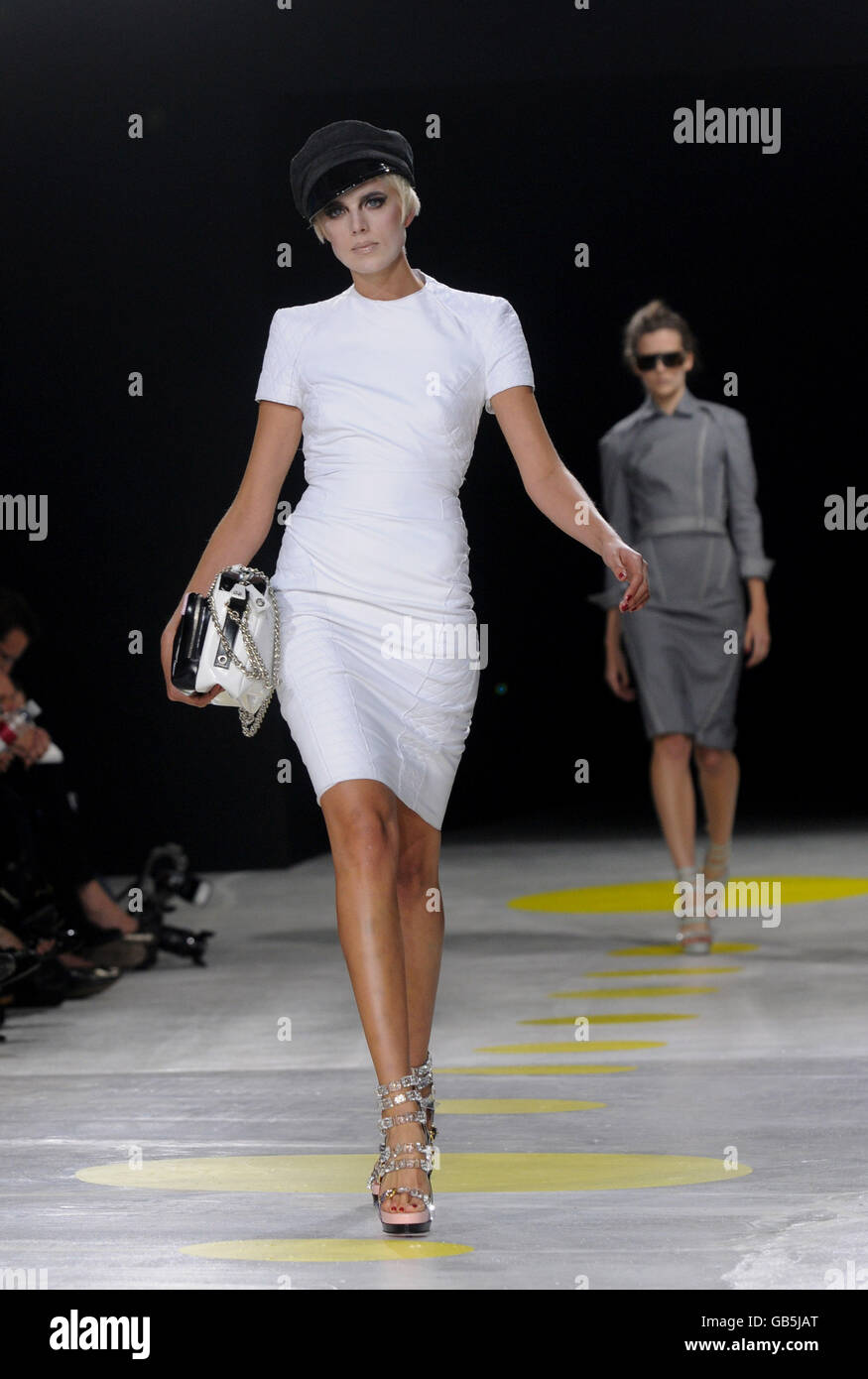 A model wears a creation by Giles, during London Fashion Week at The ...