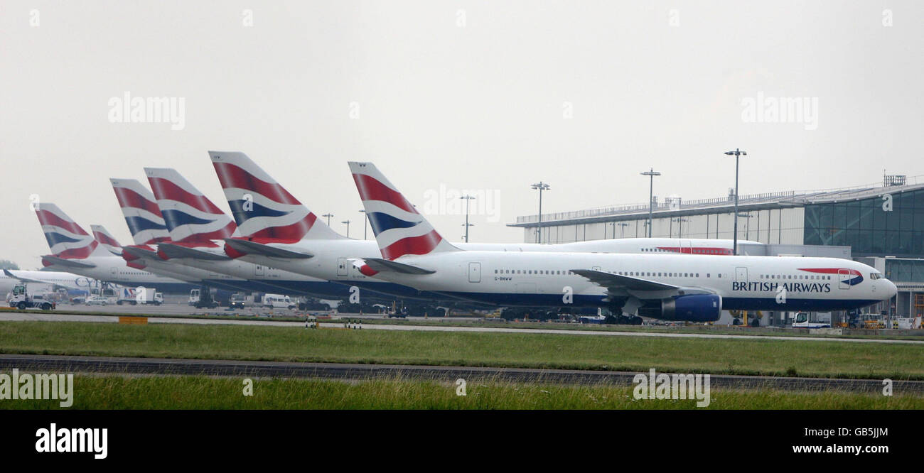 A general view of Terminal 5 (T5) at Heathrow Airport in London Stock ...