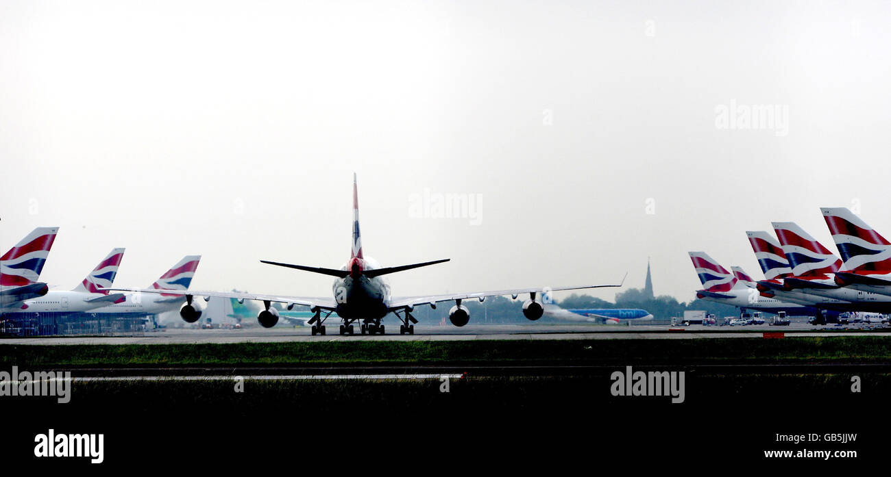 A general view of Terminal 5 (T5) at Heathrow Airport in London Stock ...