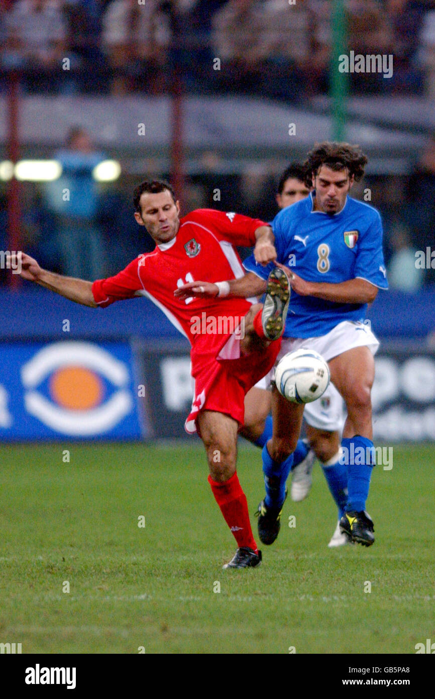 Soccer european championships 2004 qualifier group nine italy v wales ...