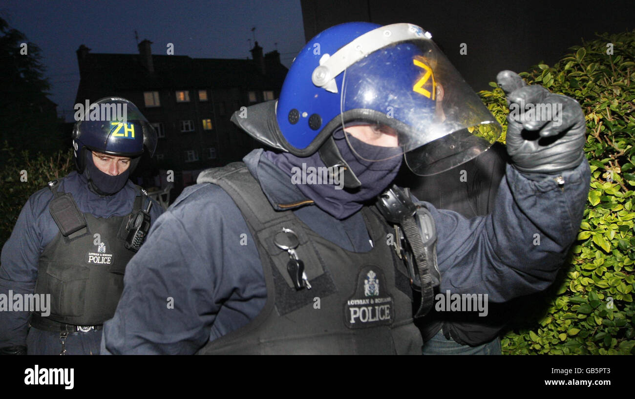 Police raid in dalkeith near hi-res stock photography and images - Alamy