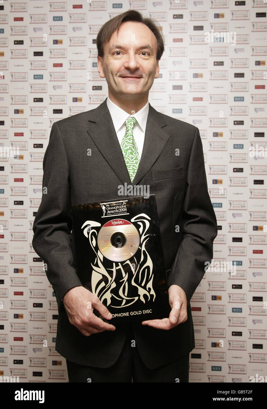 Pianist Stephen Hough with his Gold Disc Award, at the Classic FM ...