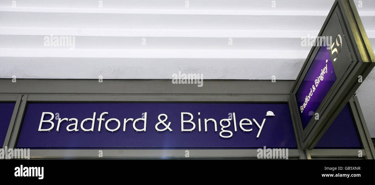 Bradford and Bingley to be nationalised Stock Photo - Alamy