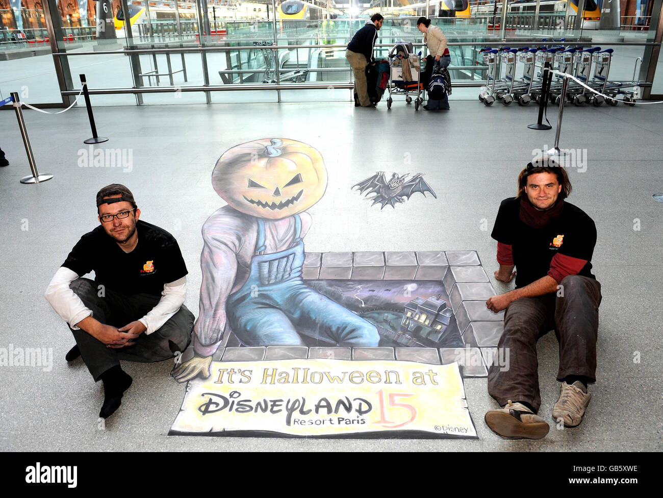 Joe Hill (left) and Max Lowry are seen with their dramatic 3D effect ...
